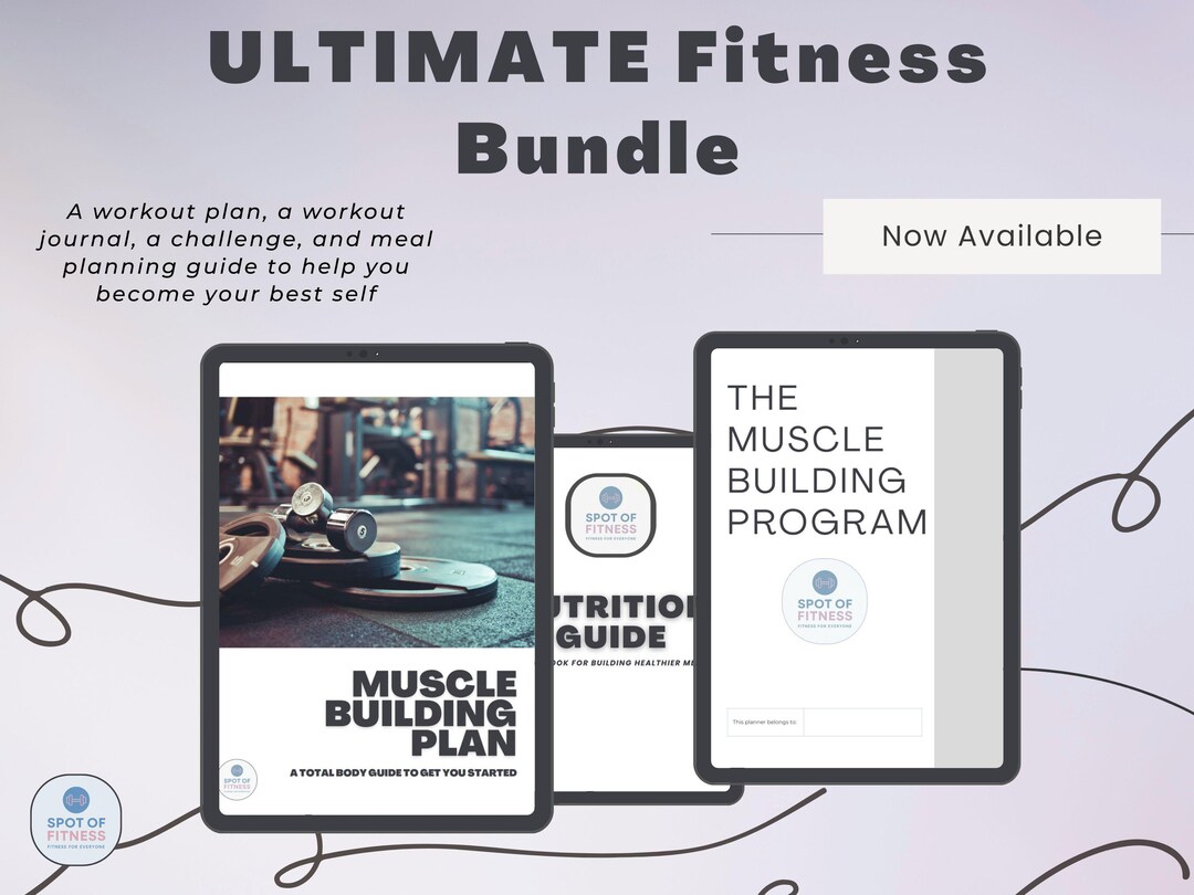 Ultimate Fitness Bundle | Muscle Building Plan + Nutrition Guide ...