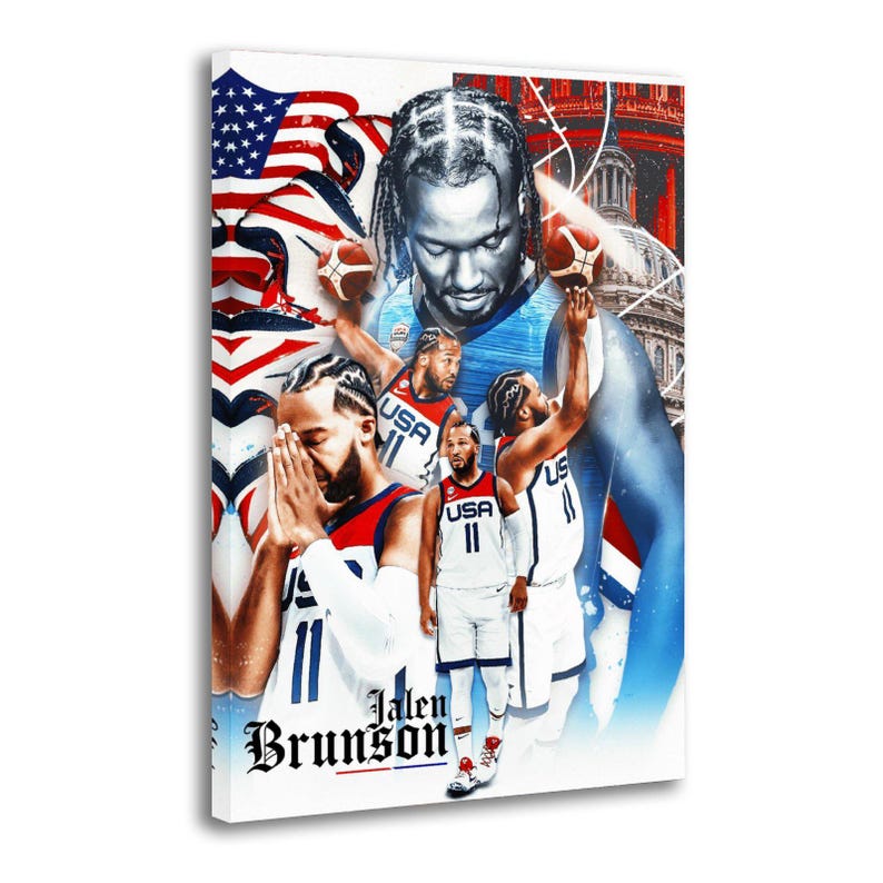 Jalen Brunson Painting on Canvas Wall Art Poster Picture Print Living ...