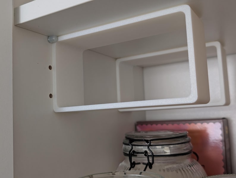 Under Shelf Kitchen Organizer Set of 2, Wrap Holder for Foil Parchment ...