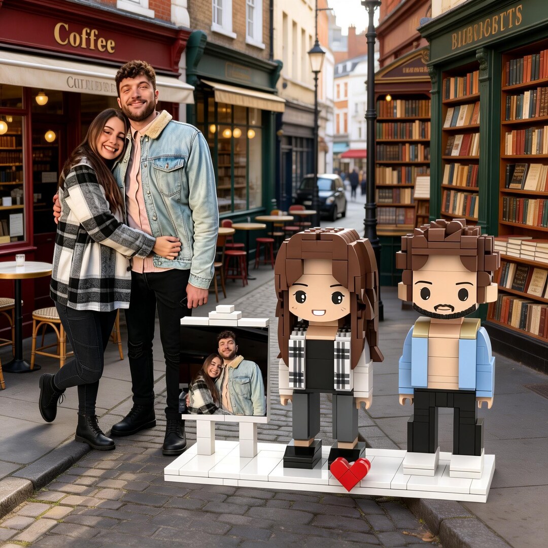 Custom LEGO Couple Brick Figures–personalized Mini Block Portrait From ...