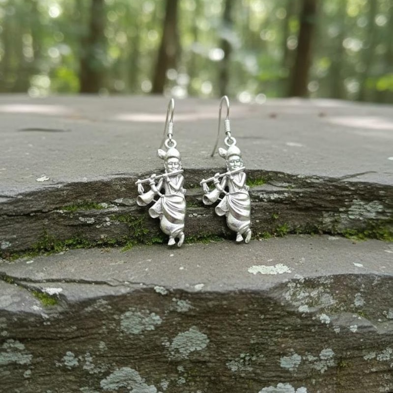 Lord Krishna Earrings - Etsy