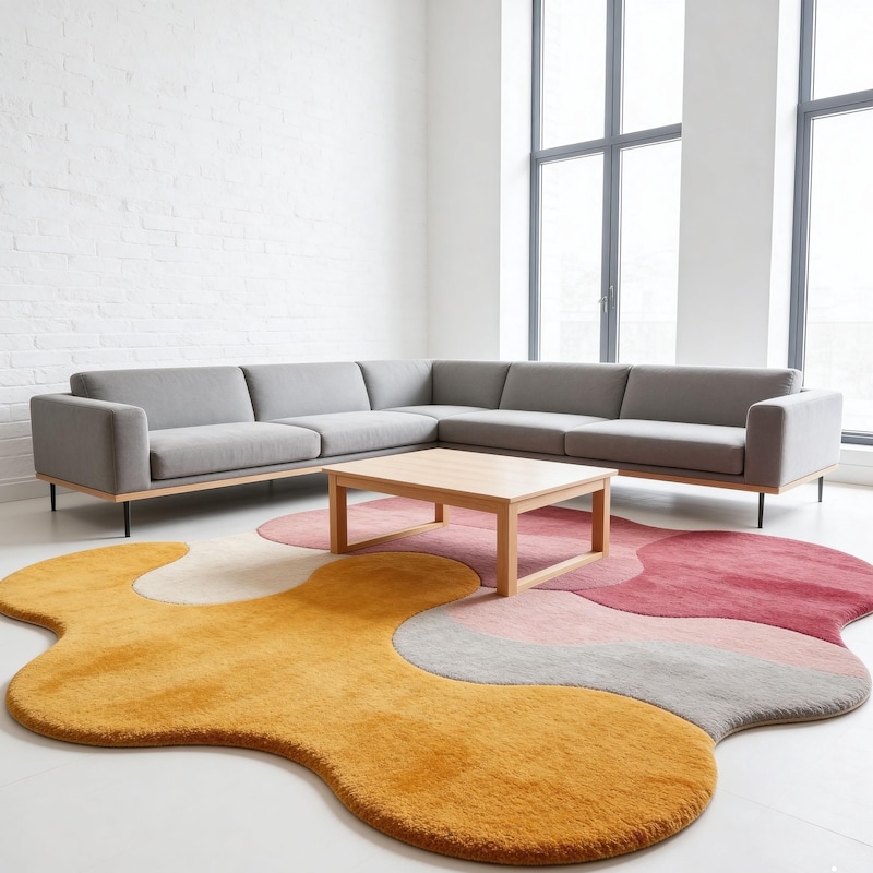 9x12 Mustard Pink Rug - Etsy