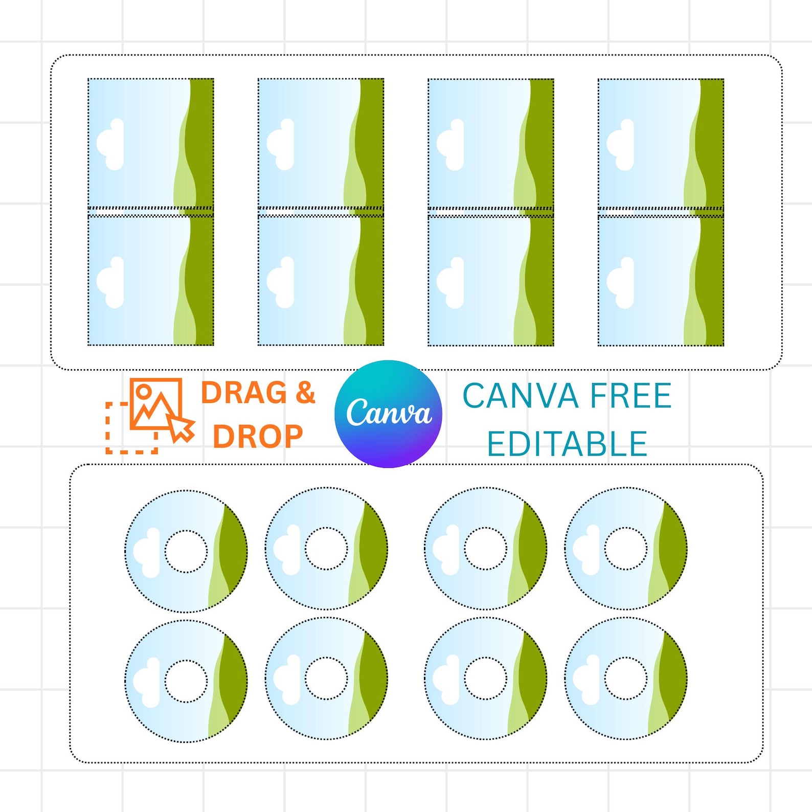 CD Cover & Case Template. Custom CD Case Canva Editable. Jewel Case ...