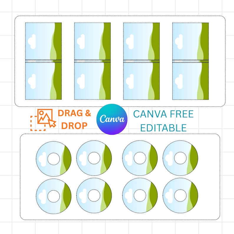 CD Cover & Case Template. Custom CD Case Canva Editable. Jewel Case ...