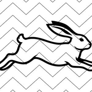 Hopping Bunny Svg: Minimalist Design for Stickers and Mugs - Etsy