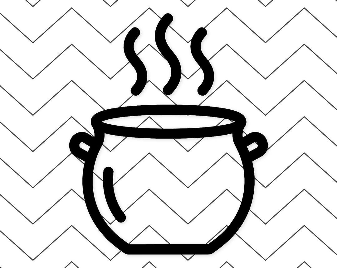 Boiling Pot Svg: Bold Design for Kitchen Decor - Etsy