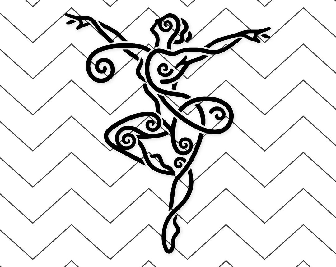 Contemporary Dance Svg: Fluid Lines for Home Decor - Etsy