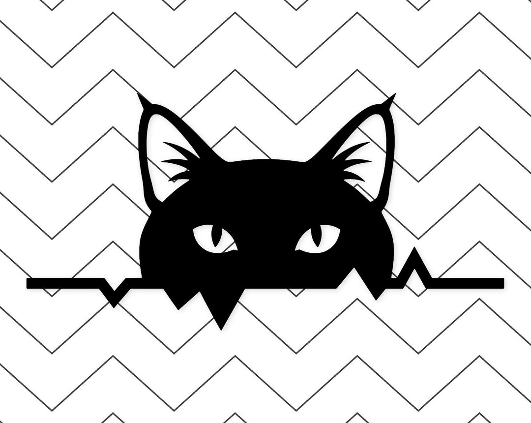 Curious Cat Svg: Bold Design for Creative Projects - Etsy