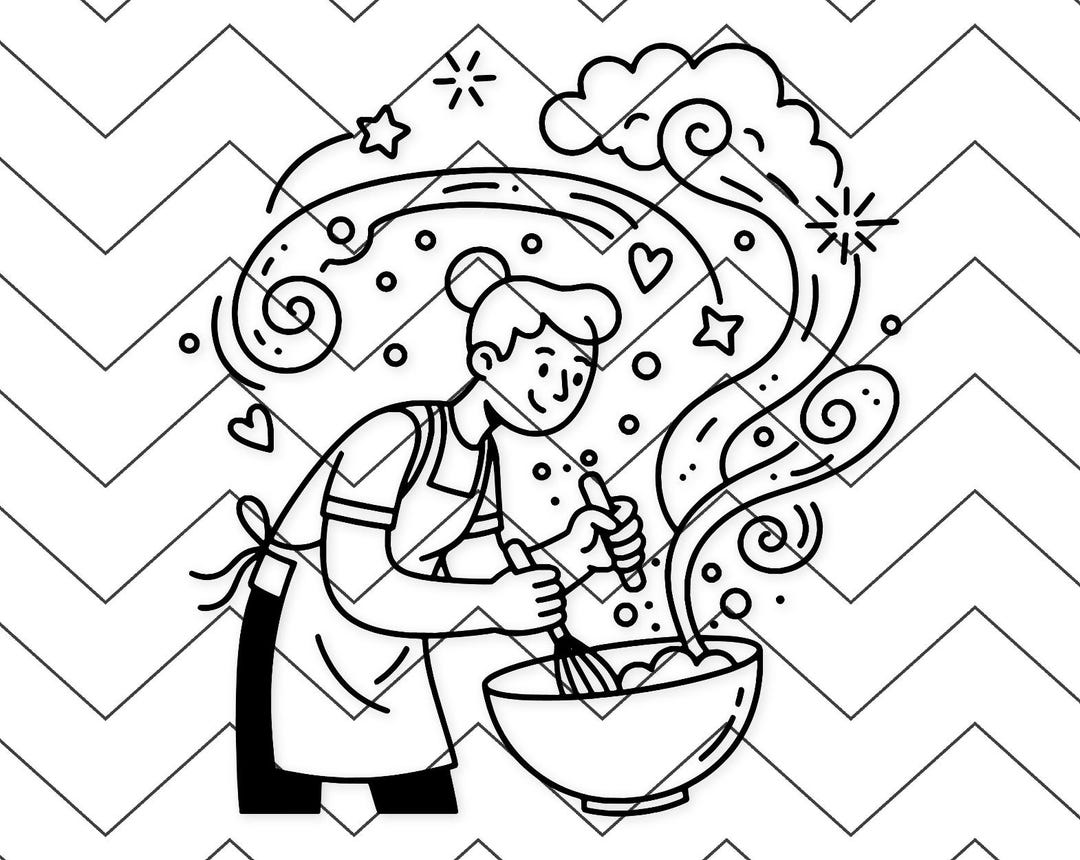 Mixing Ingredients Svg Svg Png Dxf: Whimsical Cut File for Baking ...
