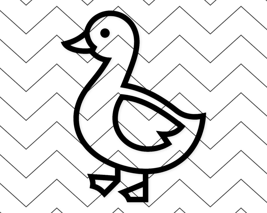 Abstract Duck Svg: Geometric Design for Cricut - Etsy