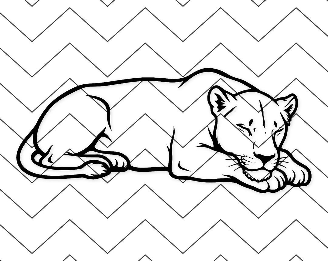 Lioness Svg: Bold High Contrast Design for Safari Decor - Etsy