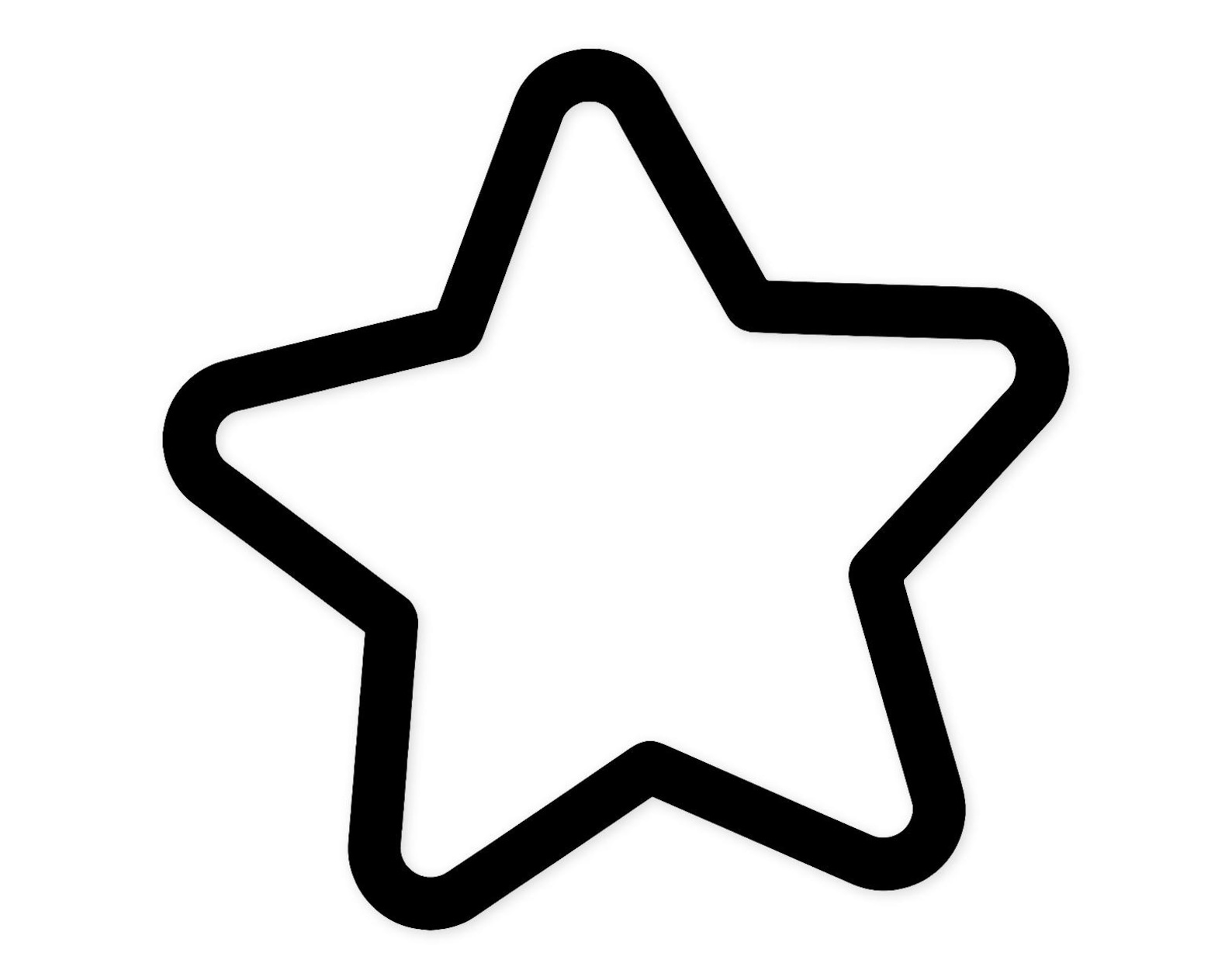 Chunky Star Outline Svg: Bold Design for T-shirts - Etsy