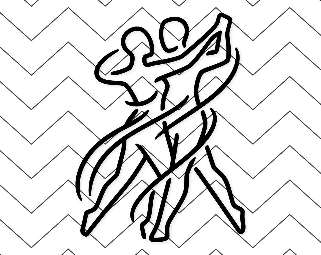 Dancing Together Svg: Minimalist Design for Home Decor - Etsy