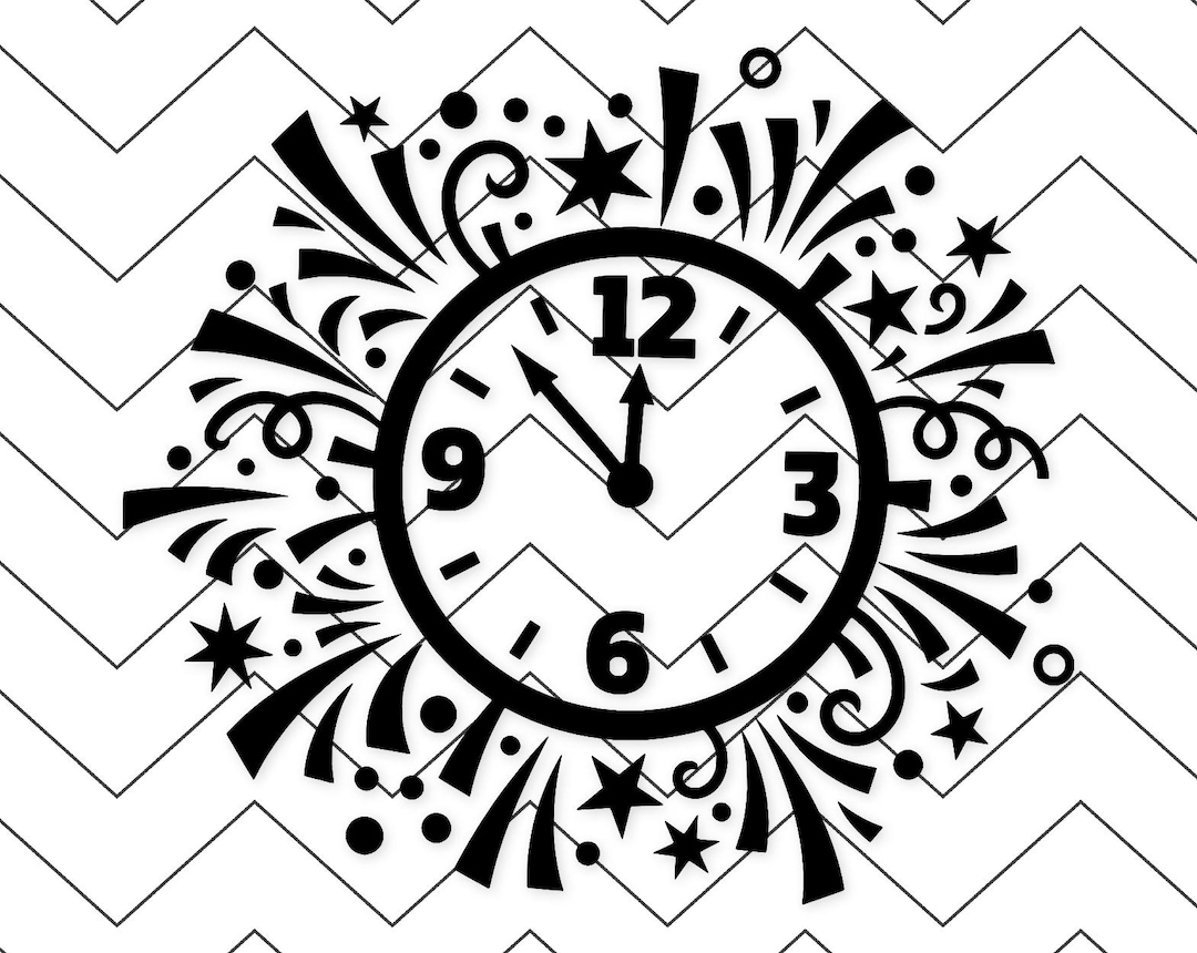 Countdown Clock Svg: Bold Design for Party Decor - Etsy