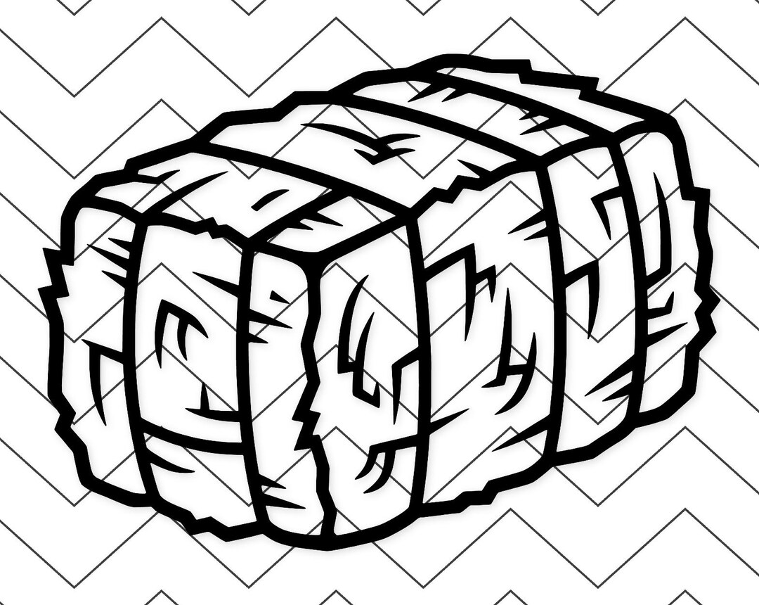 Hay Bale Svg Svg Png Dxf: Minimalist Cut File for Crafts - Etsy