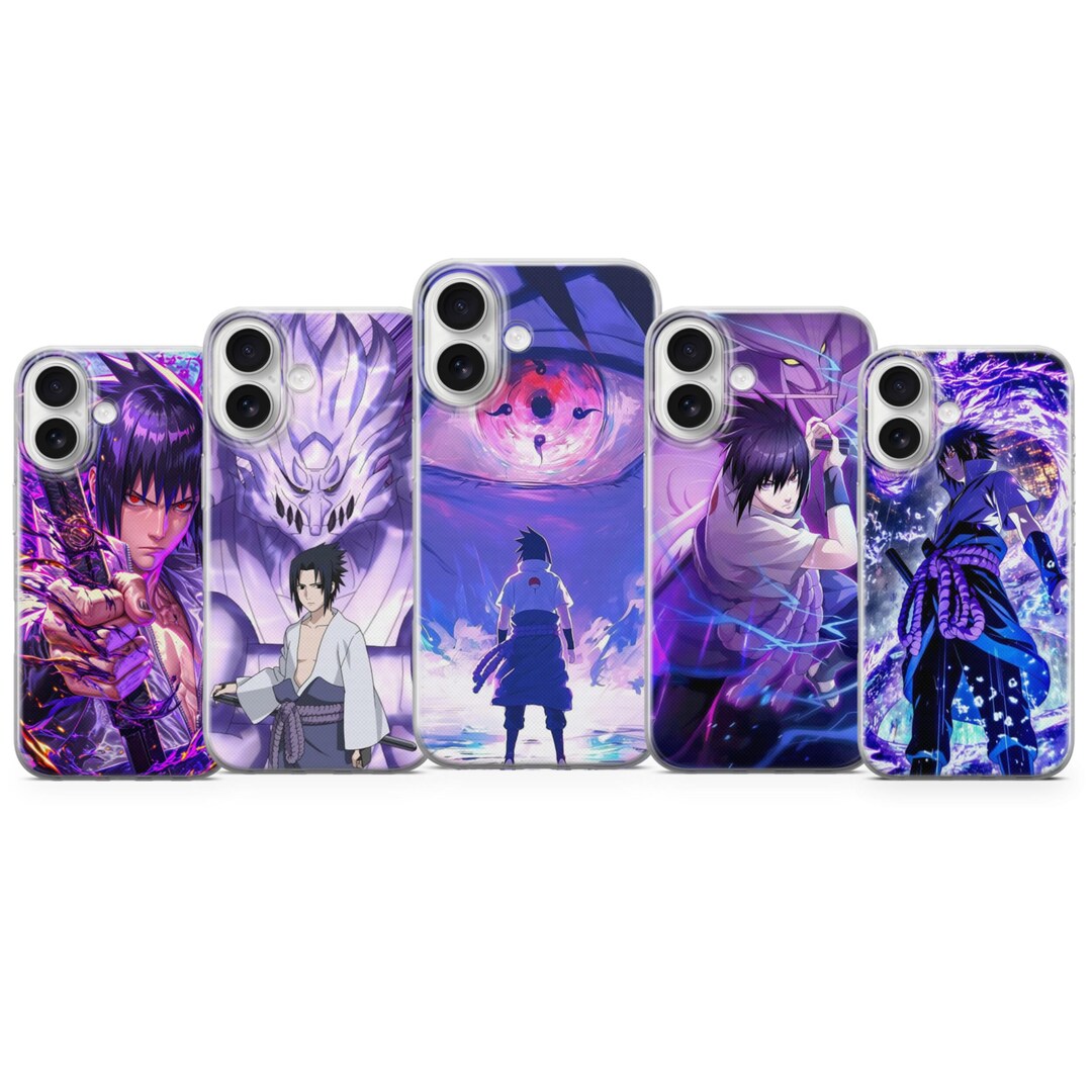 Sasuke Uchiha Phone Case | Anime Character Design | iPhone 17, 16, 15 ...