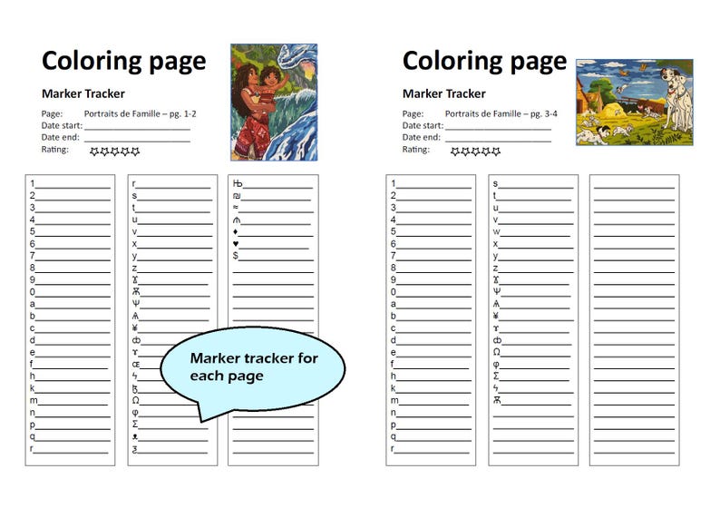 FAMILY PORTRAITS - Coloring Page Tracker - Coloring Page Tracker ...