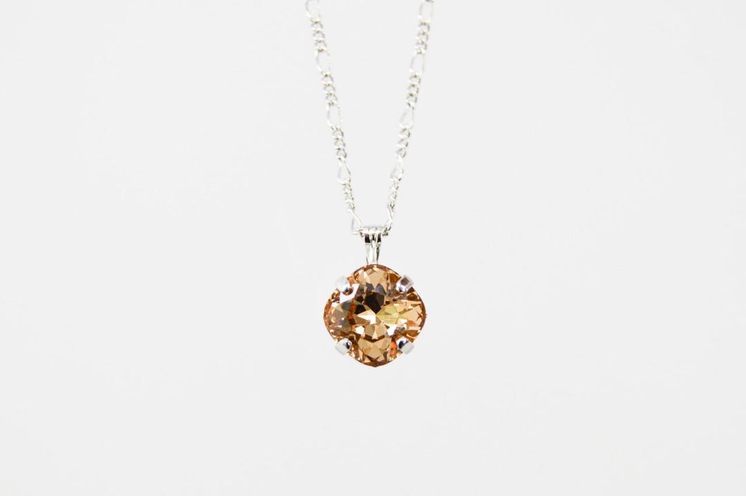 Katora | Honey Harvest Cushion Cut Necklace - Etsy