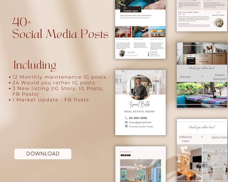 Realtor Marketing Kit | Canva Templates, Buyer & Seller Guides - Etsy