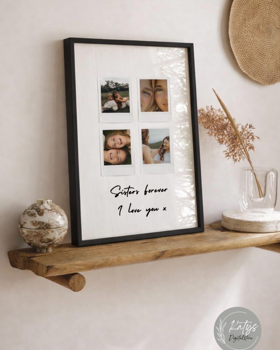 Personalized 4 Polaroid Photo Digital Print | Friends & Family ...