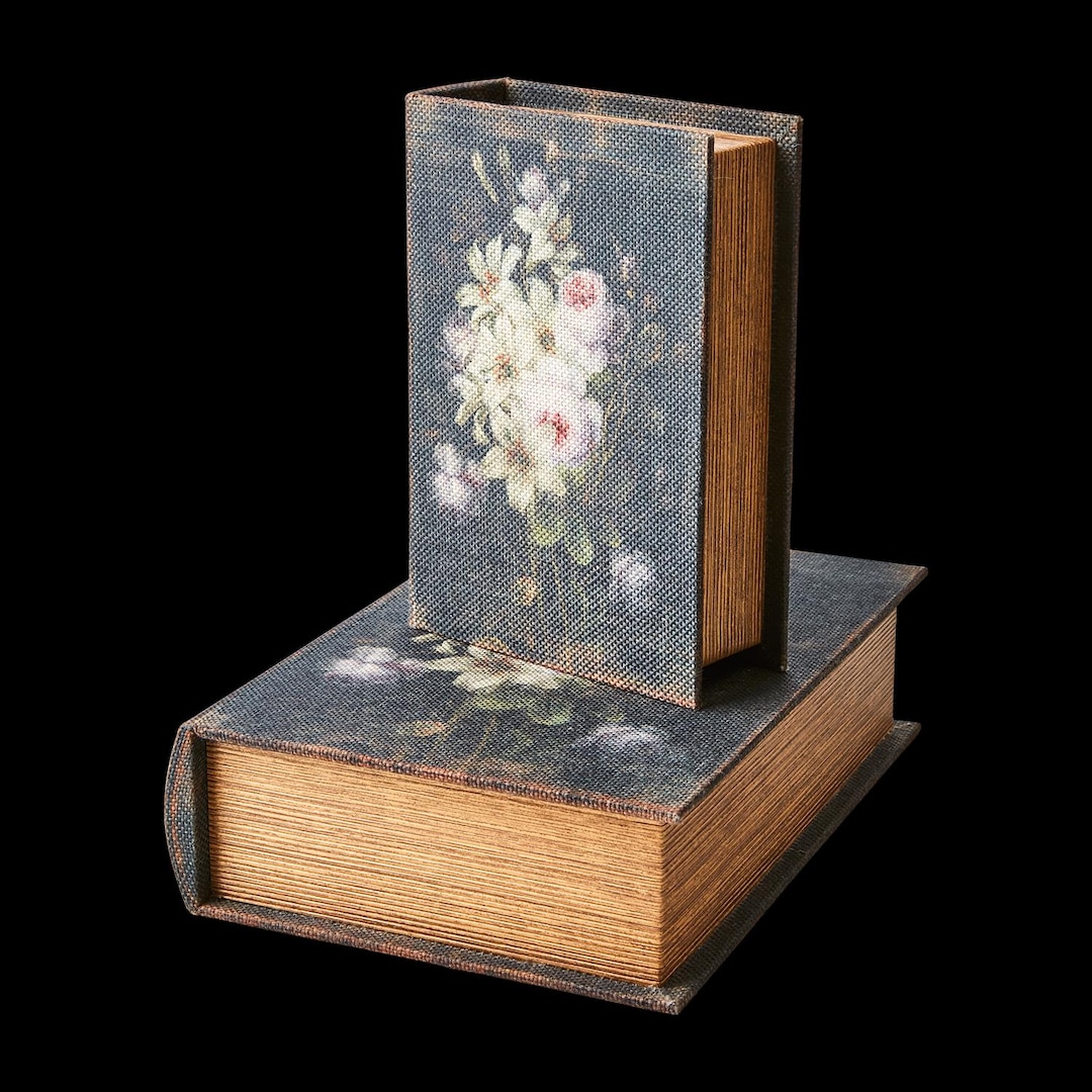 Faux Book Storage Box - Black Cover - Etsy