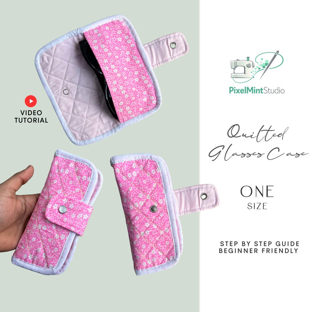 Glasses Case Sewing Pattern | Beginner-friendly Fabric Pouch (PDF ...