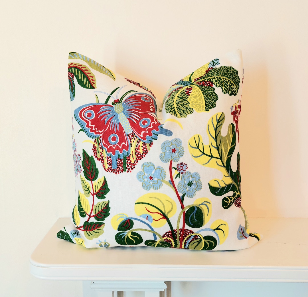 Josef Frank Pillow Exotic Butterfly Cover. - Etsy