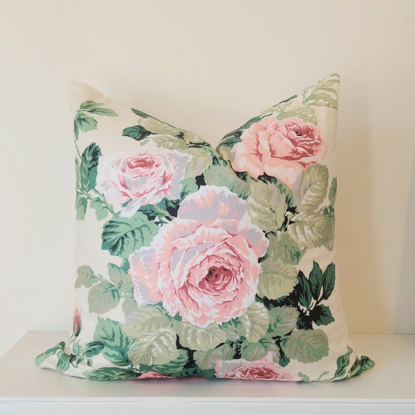 Cabbage Rose Pillow - Etsy
