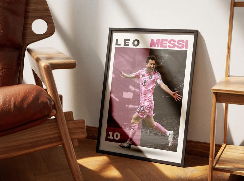 Lionel Messi Soccer Poster, Sports Room Decor (digital Download A3 300 ...