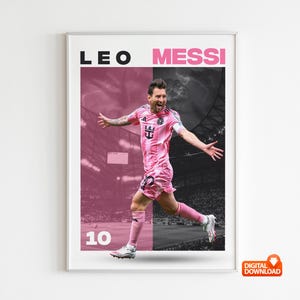 Lionel Messi Soccer Poster, Sports Room Decor (digital Download A3 300 ...