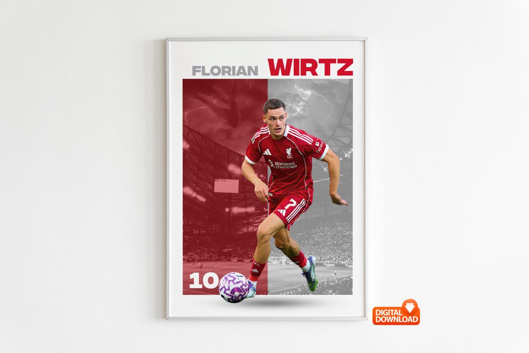 Florian Wirtz Poster, Soccer Star Art (digital Download A3 300 DPI) - Etsy