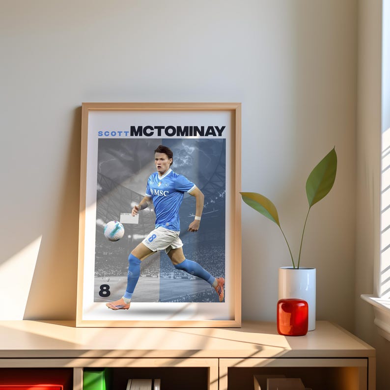 Scott Mctominay Soccer Poster, Football Fan Gift (digital Download A3 ...