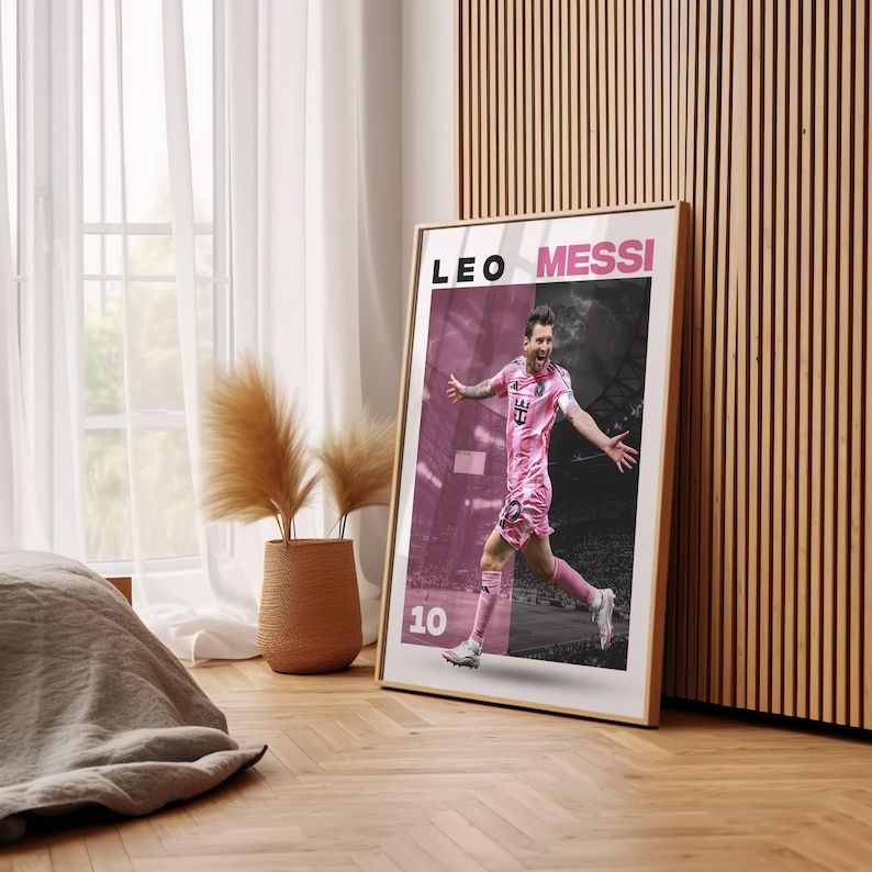 Lionel Messi Soccer Poster, Sports Room Decor (digital Download A3 300 ...