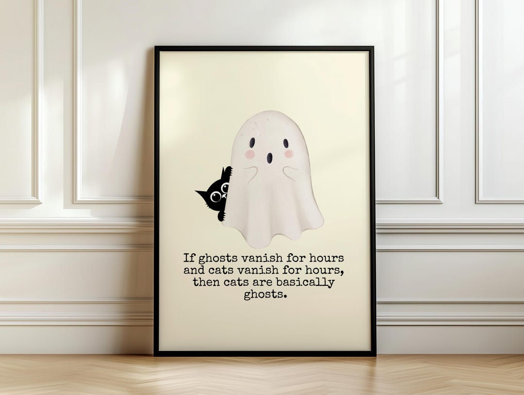 Minimalist Cat Print | Deadpan Humor Wall Art (digital Download) - Etsy