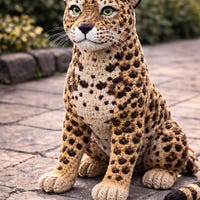 Cleo the Cheetah & Suki the Snow Leopard 2 in 1 Low Sew Crochet Pattern ...
