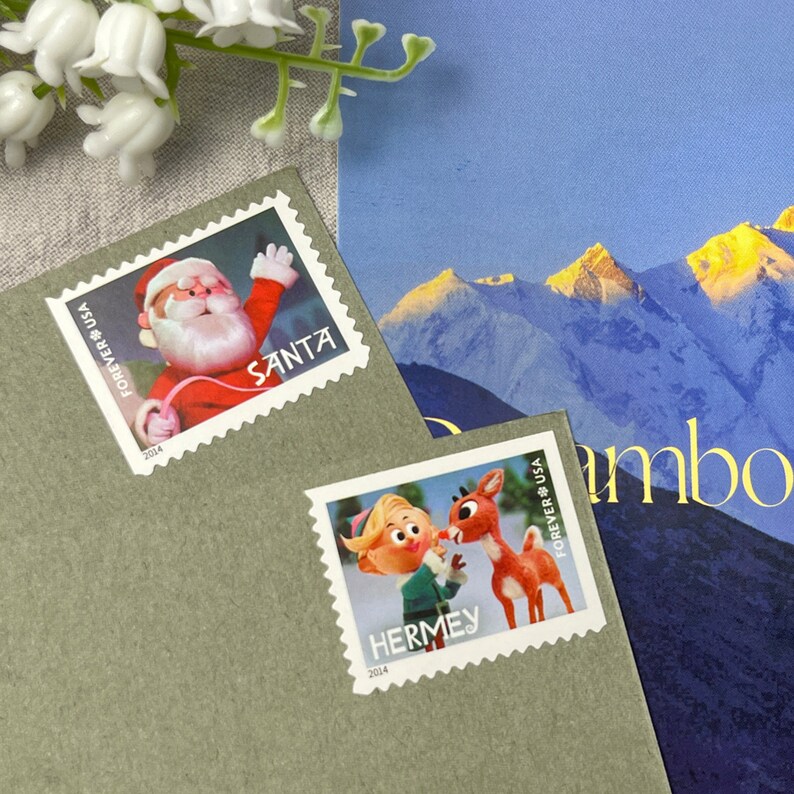 Rudolph the Red Nosed Reindeer Stamps a Collectible for Stamp - Etsy