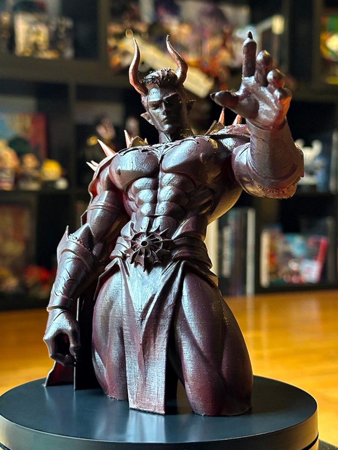 Sexy Demon Lord Figure – Dominant Muscular Bara Statue – Dark Male Gaze ...