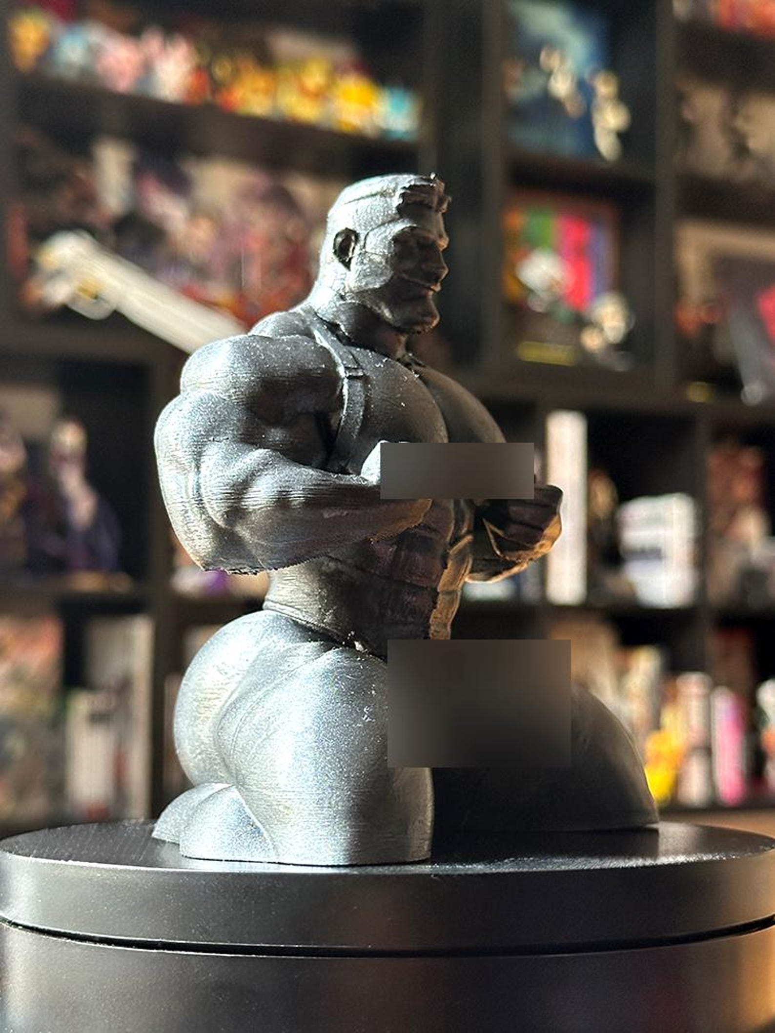 Kneeling Daddy Bara Figure / Gay, Submissive, Muscular Fantasy ...