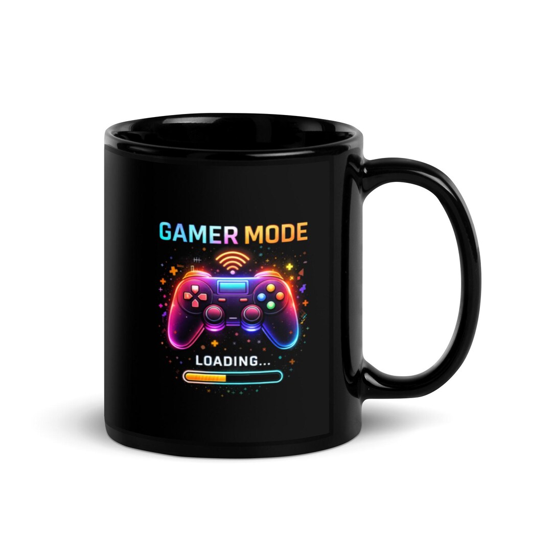 Activate Gamer Mode - Black Glossy Mug - Etsy