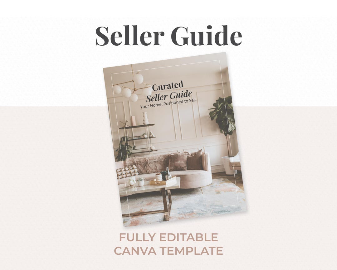 Seller Guide | Editable Canva Listing Presentation (digital Download ...