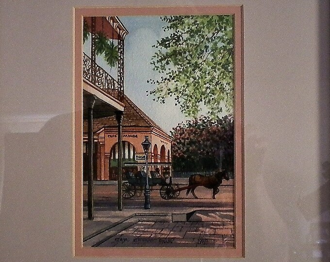 Gail Bryant Fille Original Watercolor Painting, New Orleans Art, Signed ...