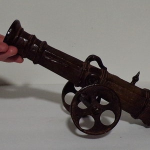 12" Bronze Cannon, VOC Dutch East Indian Company Model Cannon With ...