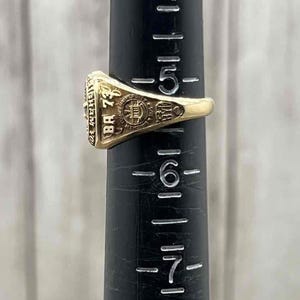 Brigham Young University 10k Gold & Diamond Class Ring. Size 5.25 ...