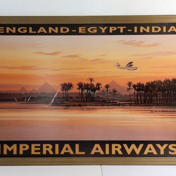Imperial Airways Poster - Etsy