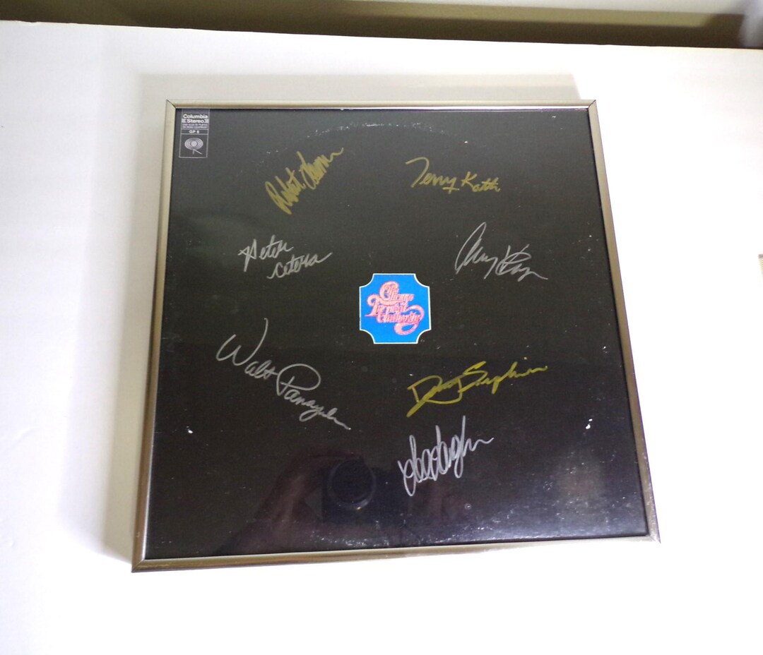 Fully Hand Signed, Chicago LP Double Record. Including Terry Kath ...