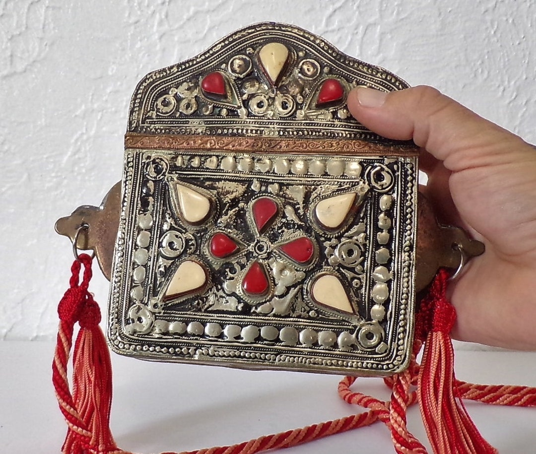 Vintage Quran Holder, Koran Box From Morocco. Mixed Metal, Ornate ...