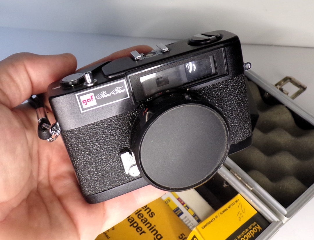 Vintage Gaf Point Five Camera. 35mm. With Flash, Paperwork and Case ...