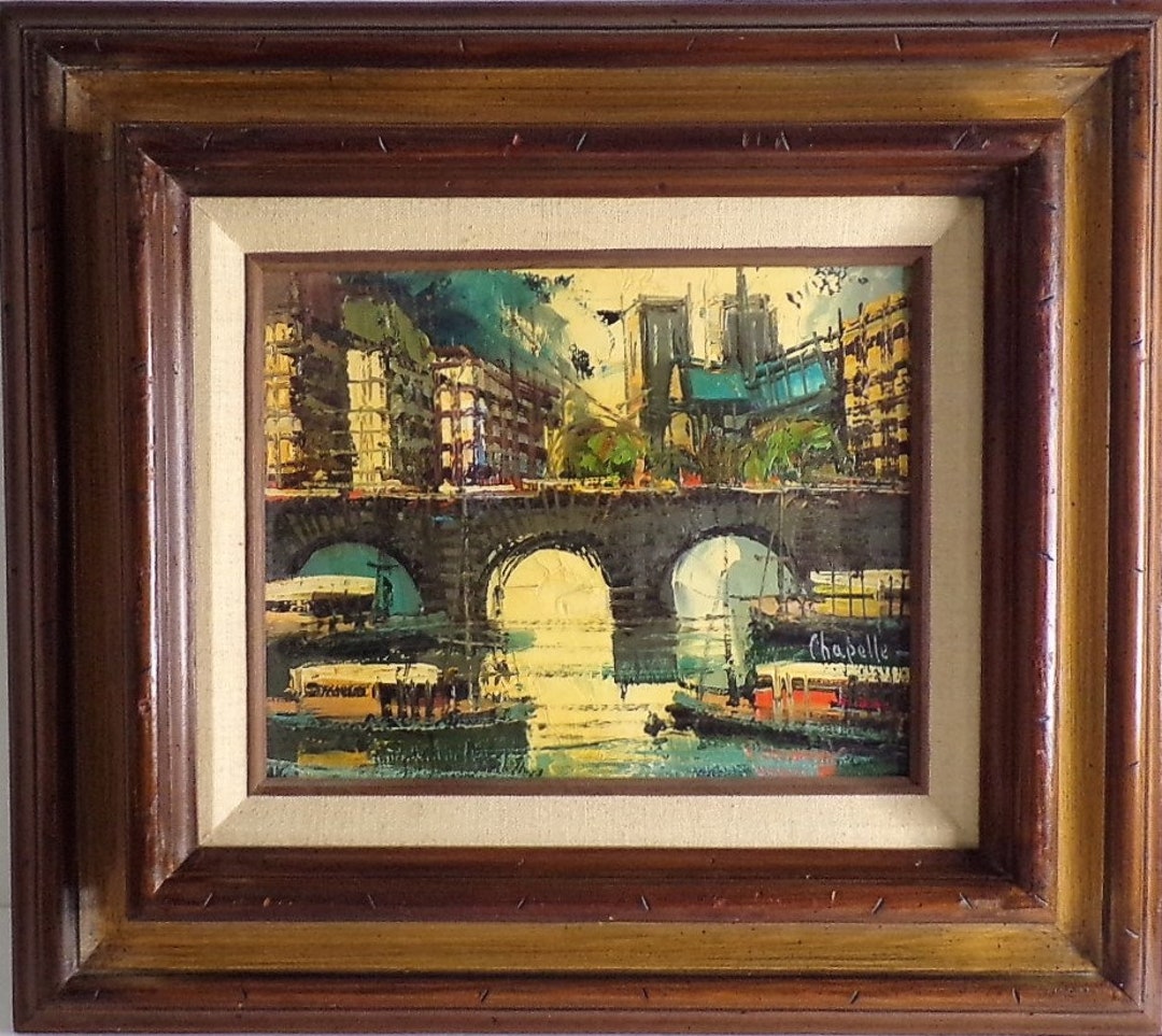 Remi Chapelle Oil Painting, Signed and Framed, 8 X 10. French ...