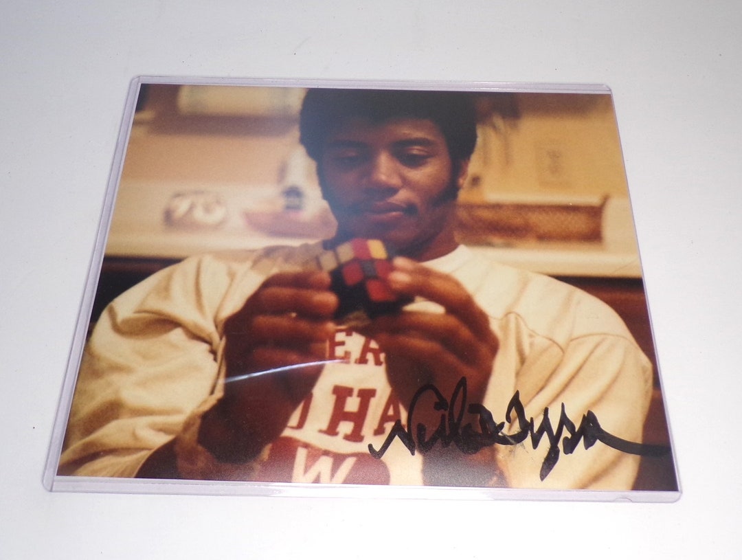 Neil Degrasse Tyson Signed 8 X 10 Photo. 1980 Picture of Him Holding a ...