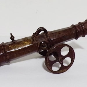 12" Bronze Cannon, VOC Dutch East Indian Company Model Cannon With ...